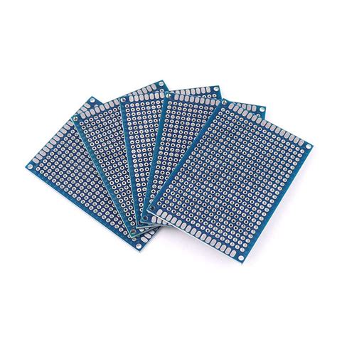 Black 5pcs 5x7cm Double Side Prototype Diy Universal Printed Circuit Board Protoboard Pcb Kit