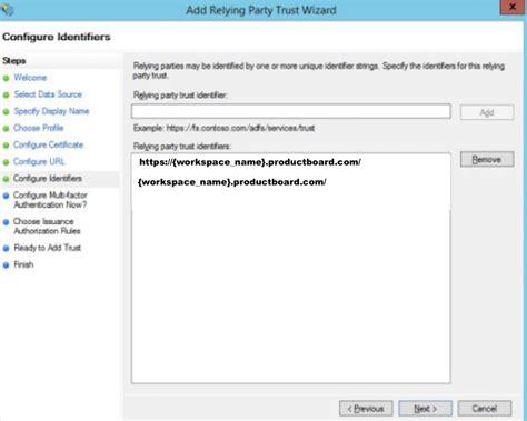 Setting Up SSO SAML Via Active Directory Federation Services ADFS Productboard Support