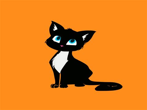 Gray Cartoon Cat GIF GIFDB Com