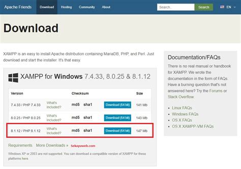 cara install xampp terbaru di windows lengkap beserta gambar sekayu