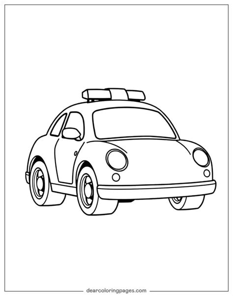 경찰차 색칠공부 8개의 무료 인쇄 가능한 생성 디자인