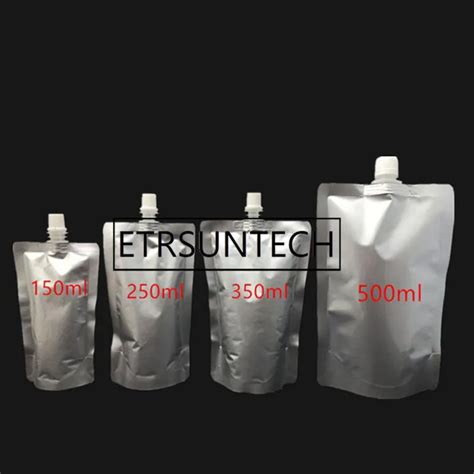 Doypack 500ml 150ml 250ml 350ml 알루미늄 호일 스탠드 업 스파우트 액체 백 팩 음료 스퀴즈 음료 스파우트 파우치 500 개물 보틀