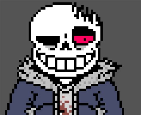 Heh Blocks Swapfell With Axe Wall Horror Sans Pixel Art Maker