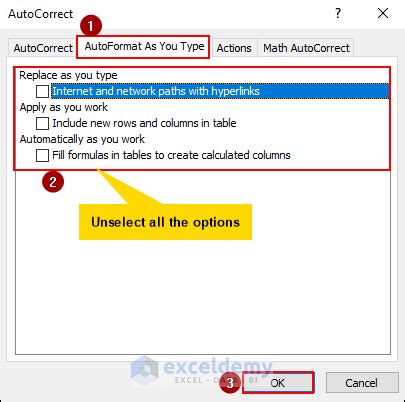 How To Stop Automatic Cell Formatting In Excel