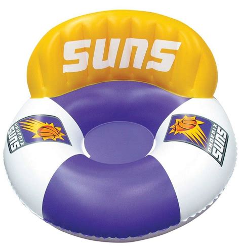 Poolmaster Nba 대형 럭셔리 드리프터 공기 주입식 수영장 튜브 성인용 Phoenix Suns 티몬