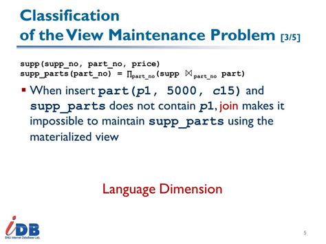 Ppt Maintenance Of Materialized Views Problems Techniques And Applications Powerpoint