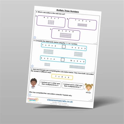 Year 4 Multiply Three Numbers Reasoning And Problem Solving Resource