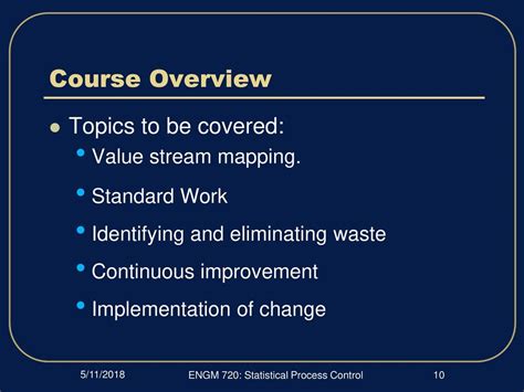 TM 720: Statistical Process Control - ppt download