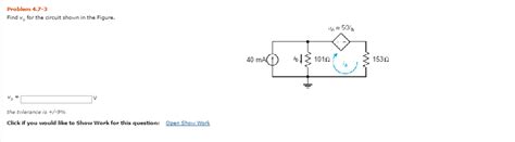 solved find v o for the circuit shown in the figure v o
