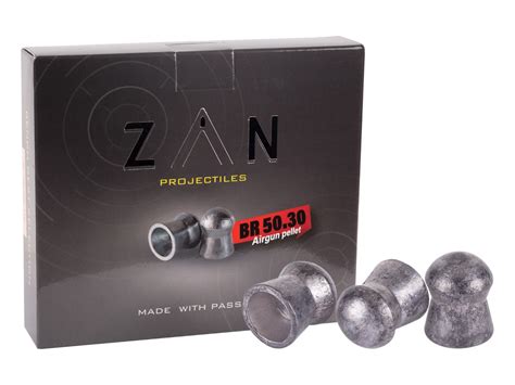 Zan Projectiles Br50 Pellet 30 Cal 48gr Domed 154ct Fine Hunting