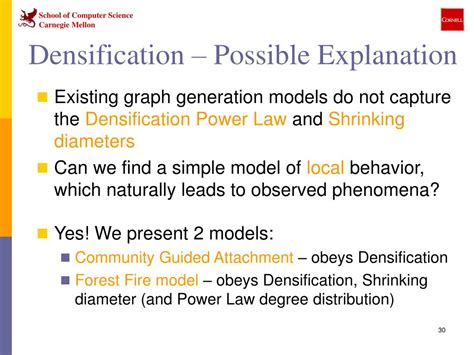 Ppt Graphs Over Time Densification Laws Shrinking Diameters And Possible Explanations