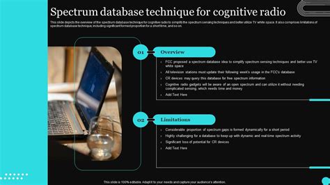 spectrum database technique for cognitive radio ppt powerpoint