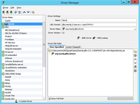 How To Connect Neo J JDBC Driver With DbVisualizer Stack Overflow