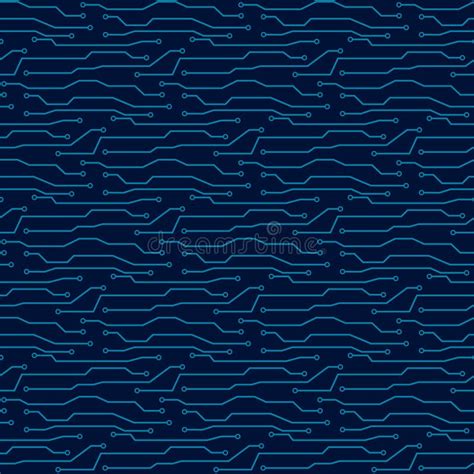 Seamless Pattern Of Circuit Board Stock Vector Illustration Of Motherboard Semiconductor