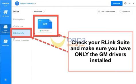 Topdon Rlink J2534 And Gm Techline Connect Sps2 Connection Guide