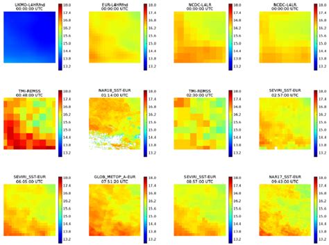 an example of a spatial comparison plot each sst field for a