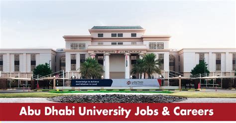 Abu Dhabi University Jobs And Careers In Uae 2024 Jobvows