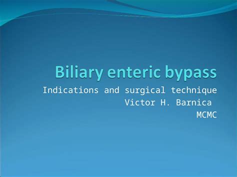 Ppt Biliary Enteric Bypass Dokumentips
