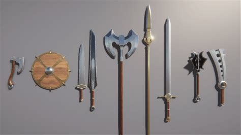 a small collection of weapons i made for game assets r unity3d