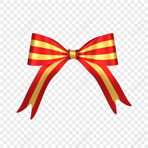 레드 3d 일러스트 스트라이프 장식 리본제전크리스마스 Png 일러스트 무료 다운로드 Lovepik