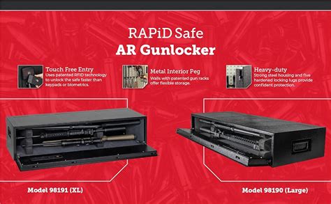 Hornady Rapid Safe Ar Gun Locker With Rfid Touch Free Entry
