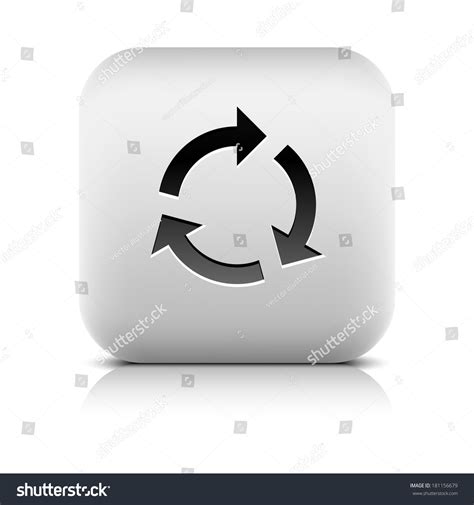 Black Arrow Icon Reset Loop Refresh Stock Vector Royalty Free 181156679 Shutterstock