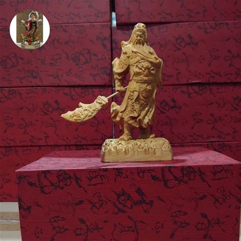 Jual Patung Dewa Kwan Kong Kwankong Kwan Kung Kayu 5inch Shopee Indonesia