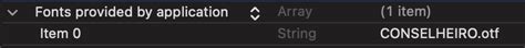 Objective C Custom Font For Ios Only Shows If Added In Ib Stack