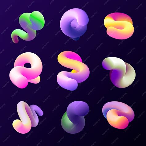 Premium Vector Gradient 3d Abstract Shape Illustration Premium Vector Gradient 3d Abstract Shape Illustration
