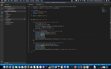 Javascript Creating A Page Object In Has Error Setvalue