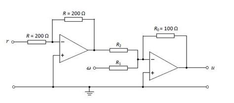 Solved An Analogue Control Circuit As Shown In The Following