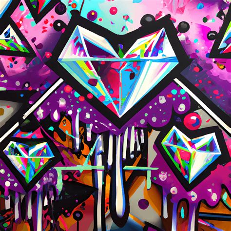 Beautiful Hearts Triangles Of Distortion Stars Diamonds · Creative Fabrica
