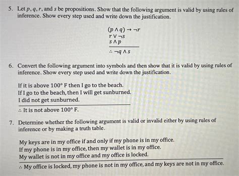 Solved 5 Let P Q R And S Be Propositions Show That The Chegg Com