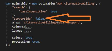 Server Processing Ajax Get Fails Datatables Forums