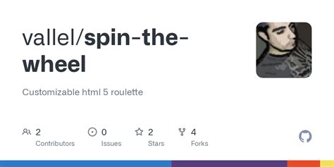 Github Vallel Spin The Wheel Customizable Html Roulette