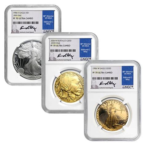 1st Year Of Issue 1986 Eagle Silver Gold 2006 Gold Buffalo