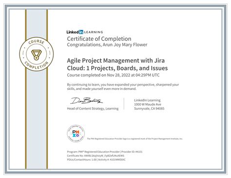 Arun Joy Mary Flower On Linkedin Certificate Of Completion