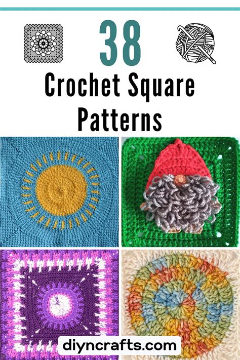 38 Crochet Square Patterns Diy And Crafts