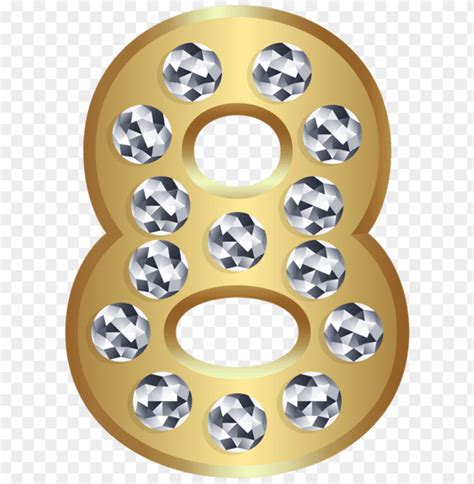 Free Download Hd Png Eight Gold Number Clipart Png Photo 51939 Toppng