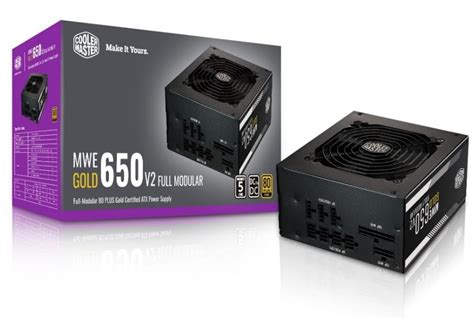 Cooler Master zdroj MWE 650 Gold-v2 Full modular, 650W, 80+ Gold - Svět ...