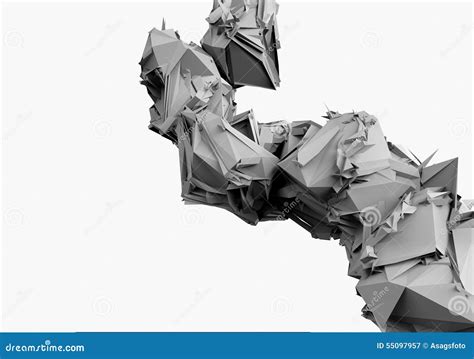 Modular Polygonal Structures Stock Illustration Illustration Of Grid Molecule 55097957