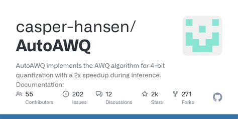 Github Casper Hansenautoawq Autoawq Implements The Awq Algorithm For 4 Bit Quantization With