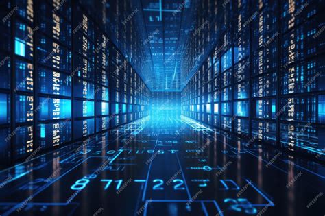 Premium Ai Image Digitalized Data Matrix Visualizing The Virtual