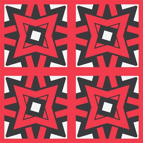 Premium Vector Seamless Texture With Arabic Geometric Ornament Vector Mosaic Pattern