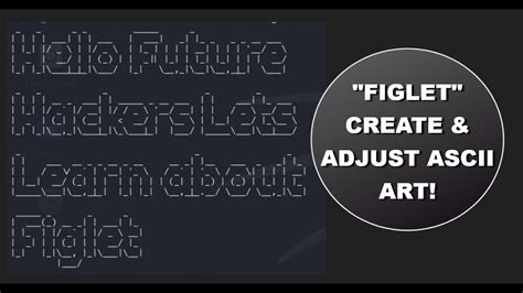 Figlet On Kali Linux Create Center And Adjust Your Ascii Art Banners