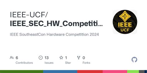 Github Ieee Ucf Ieee Sec Hw Competition Ieee Southeastcon Hardware Competition