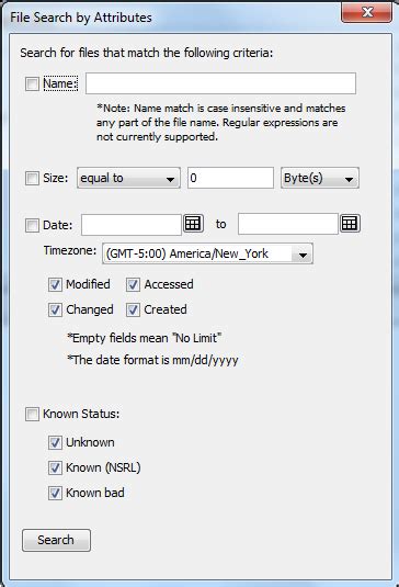 Autopsy User Documentation File Search