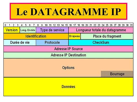 IP Datagramme Entête GoAnkh