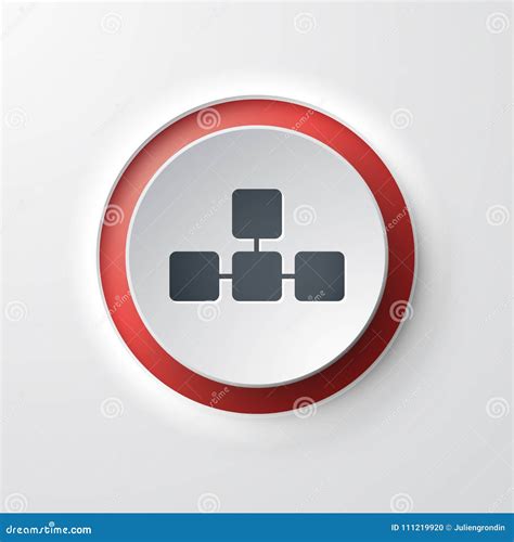 Web Icon Push Button Flow Chart Stock Illustration Illustration Of