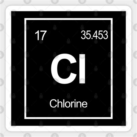 Cl Element Of Chlorine Periodic Table Elements Chlorine Chlorine Element Magnet Teepublic